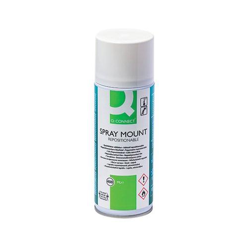 Q-Connect Quick Mount Spray 400ml | Repositionable Adhesive | KF01071